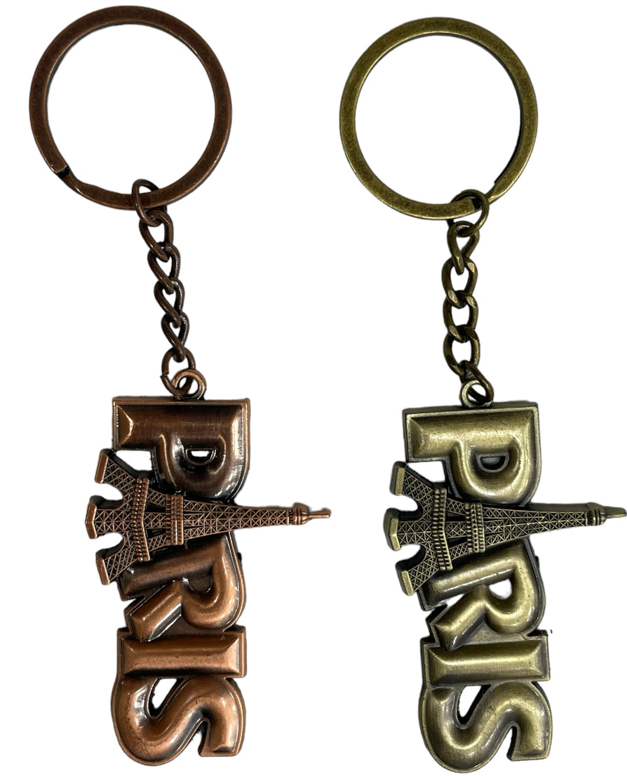 Stylized Eiffel Tower Paris Key Ring – Souvenir Paris