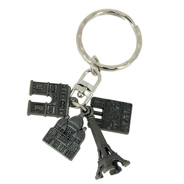 Metal keyring 4 monuments of Paris - PARICI – Souvenir Paris