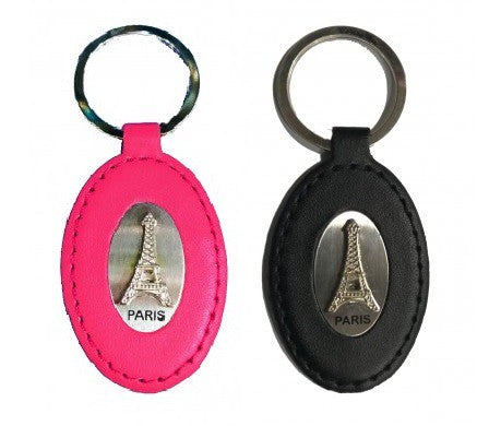 Pink oval Key ring Eiffel Tower - Souvenirs of Paris, PAR'ICI ...